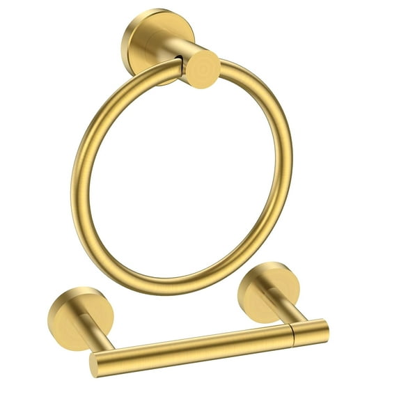 Coolnut Toilet Paper Holder Wall Mount, Steel Double Post Pivoting Tissue Roll Holder and Hand ...