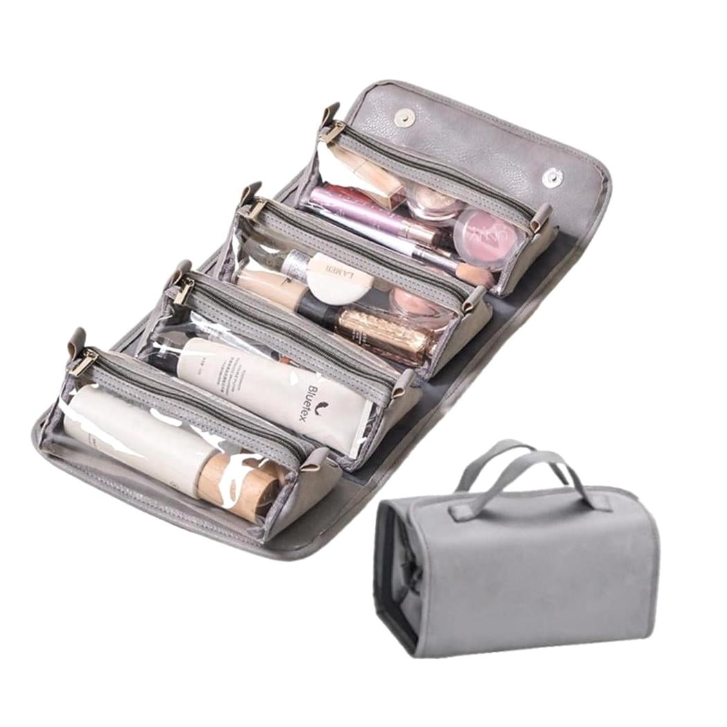 Coolnut Travel Toiletry Pouch 4 Removable Transparent Multi-Section ...
