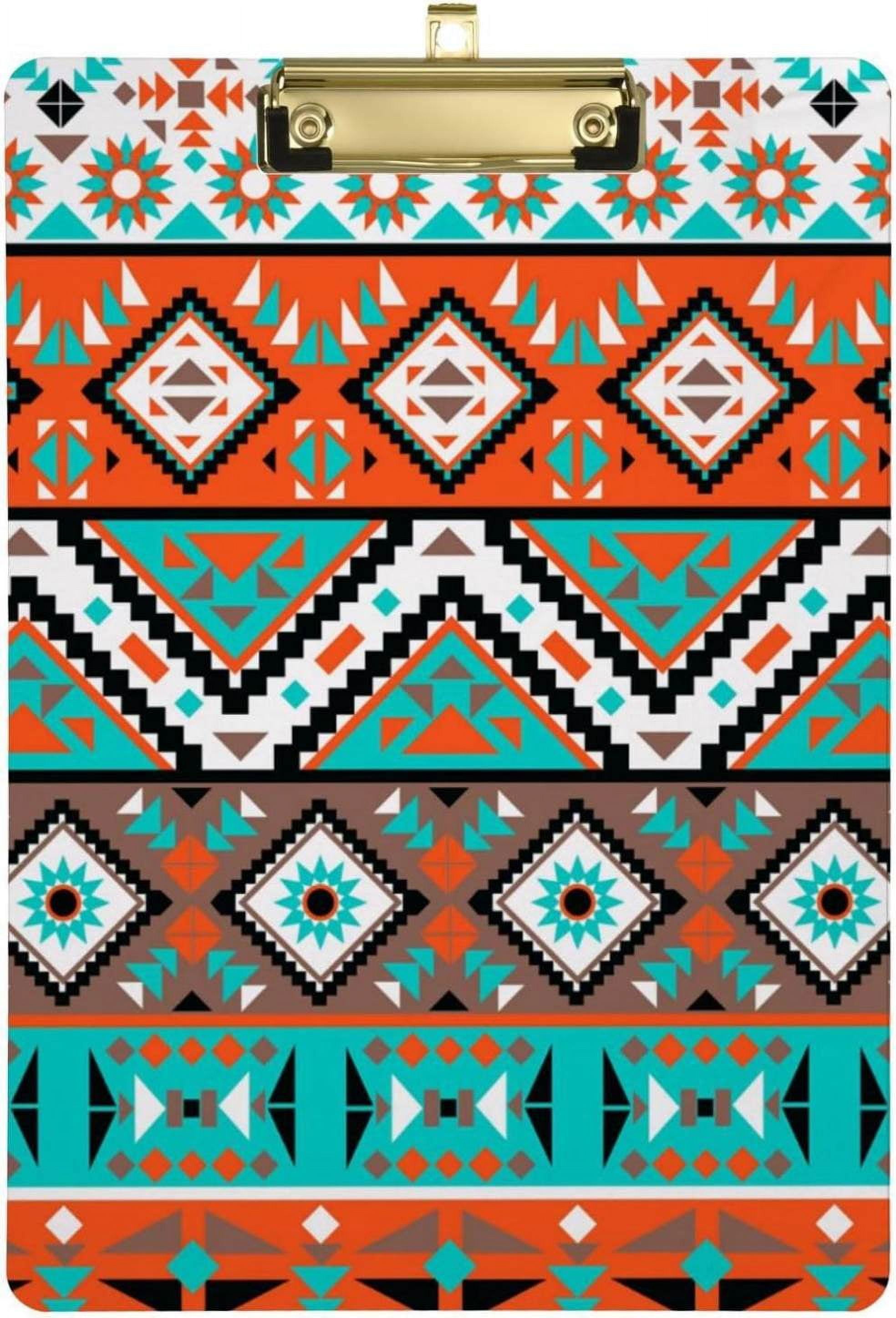 Coolnut Tribal Ethnic Aztec Geometric Clipboard, Acrylic Standard A4 ...