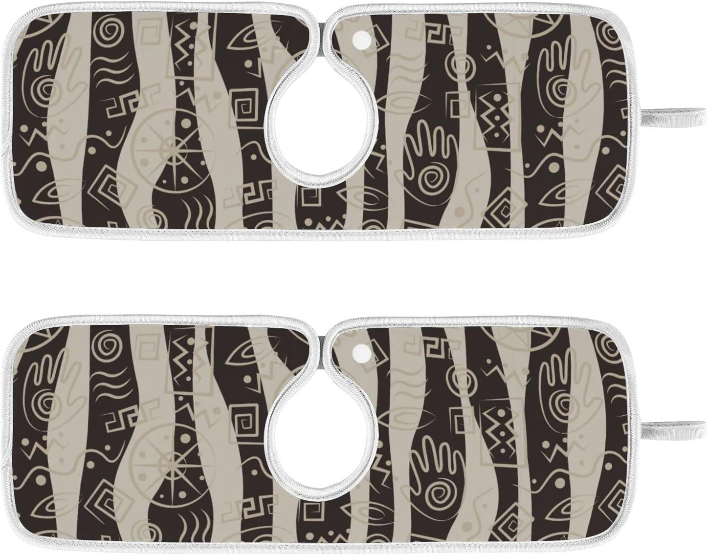 Coolnut Tribal Symbols Waves Sink Splash Guard for Faucet 2 Packs ...