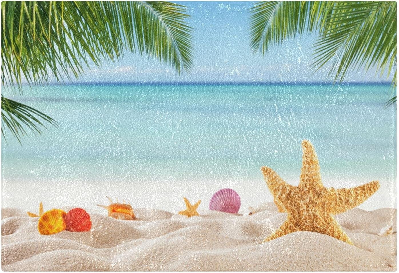 Coolnut Tropical Beach Bathroom Rug - 16" x24" Ultra Soft Non Slip Bath ...