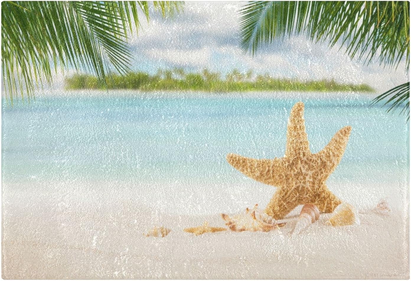 Coolnut Tropical Beach Bathroom Rug - 16" x24" Ultra Soft Non Slip Bath ...