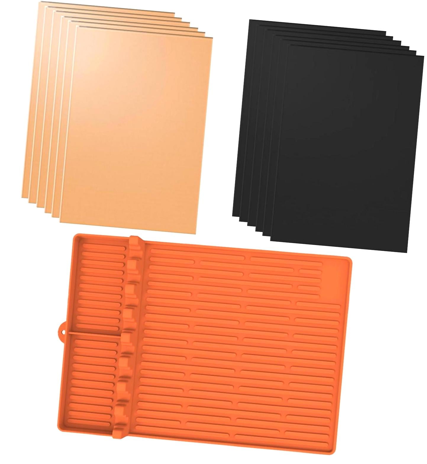 Coolnut UGandF Non-Stick Grill and Griddle Mat Kit, 10 Pack Copper and ...