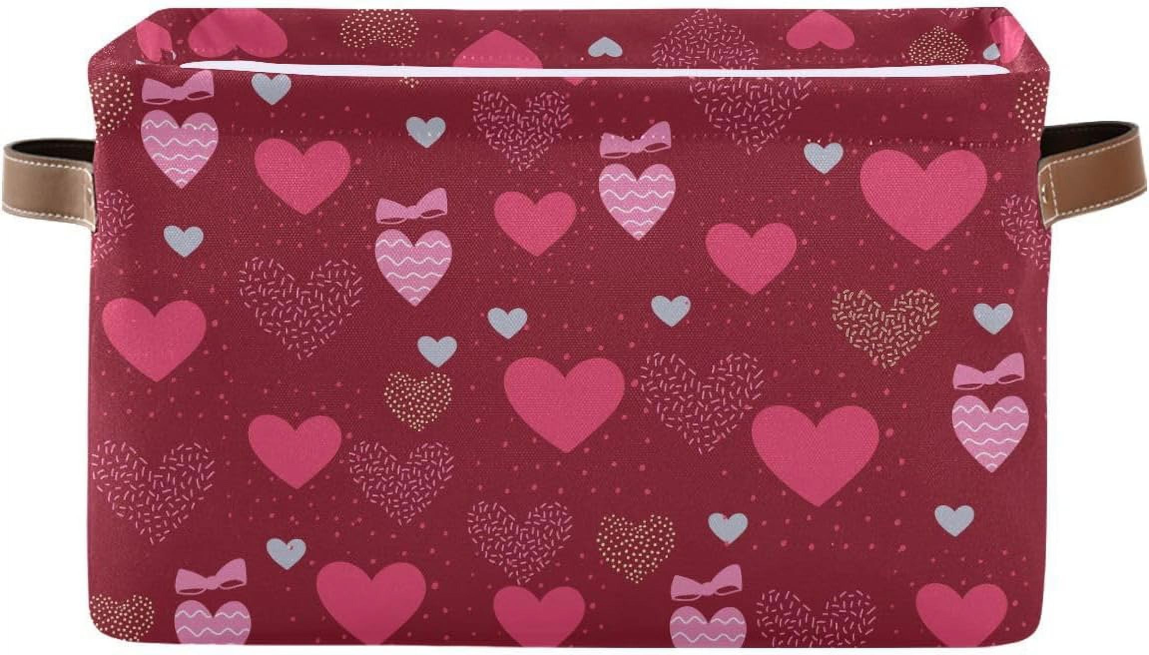 Coolnut Valentine's Day Love Hearts Storage Basket Collapsible Toy ...