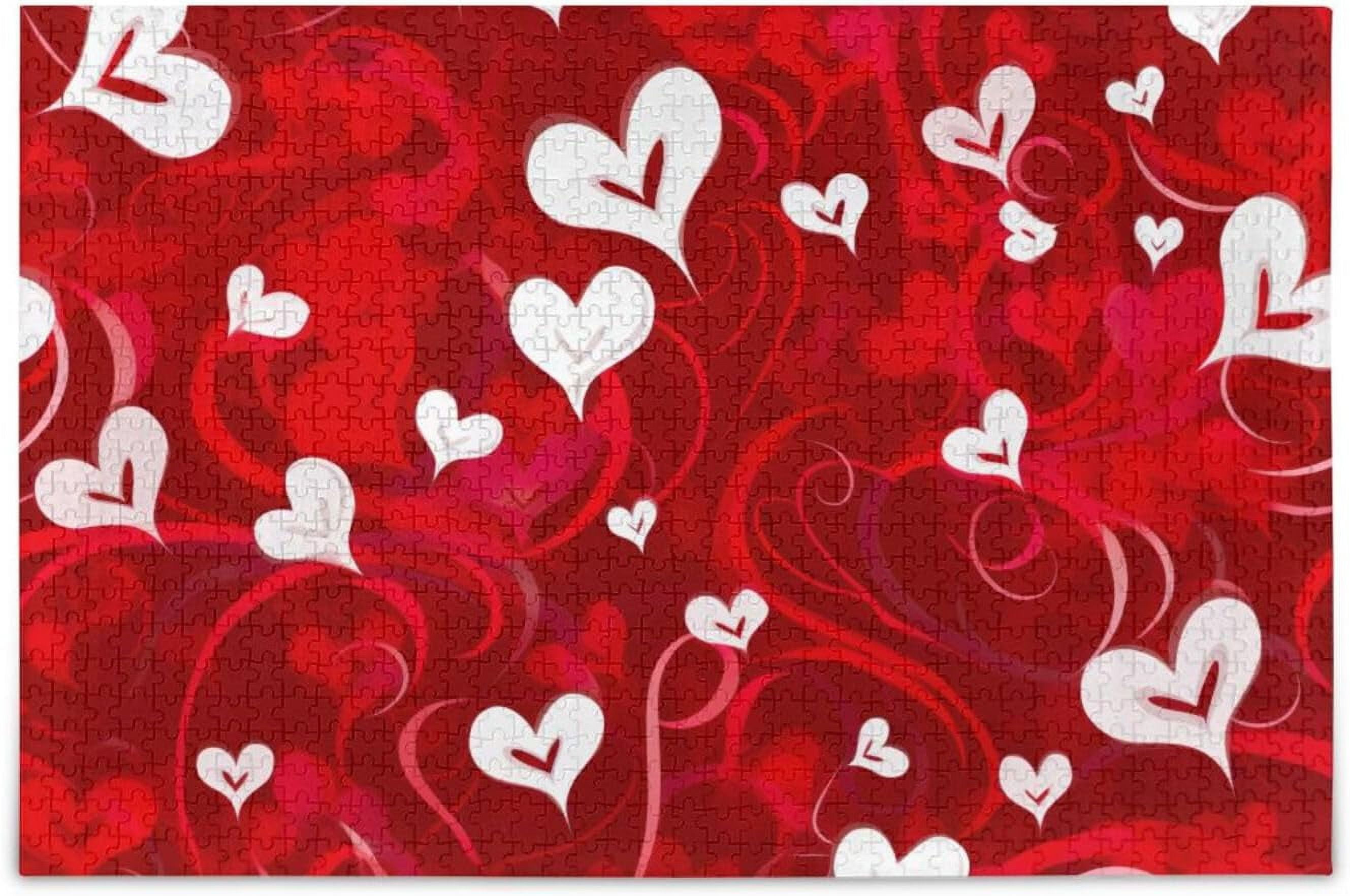 Coolnut Valentines Day Hearts Puzzle 500 Pieces - Wooden Jigsaw Puzzles ...