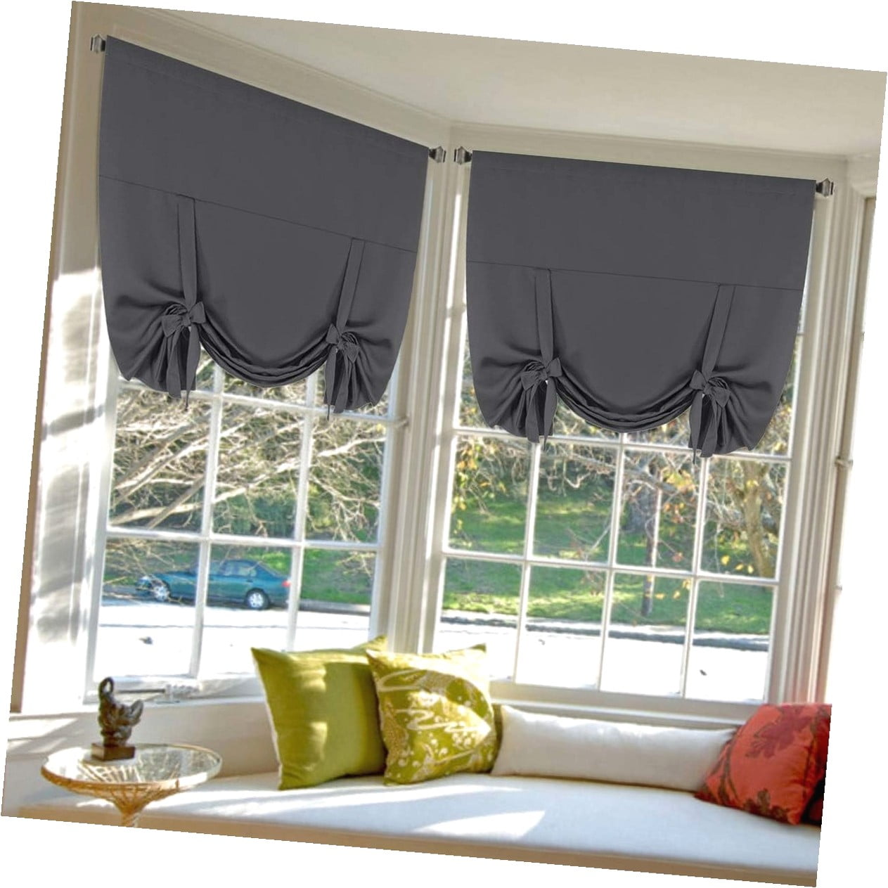 Coolnut Versailtex Tie Valance Curtain Window Balloon Valance Drapes ...
