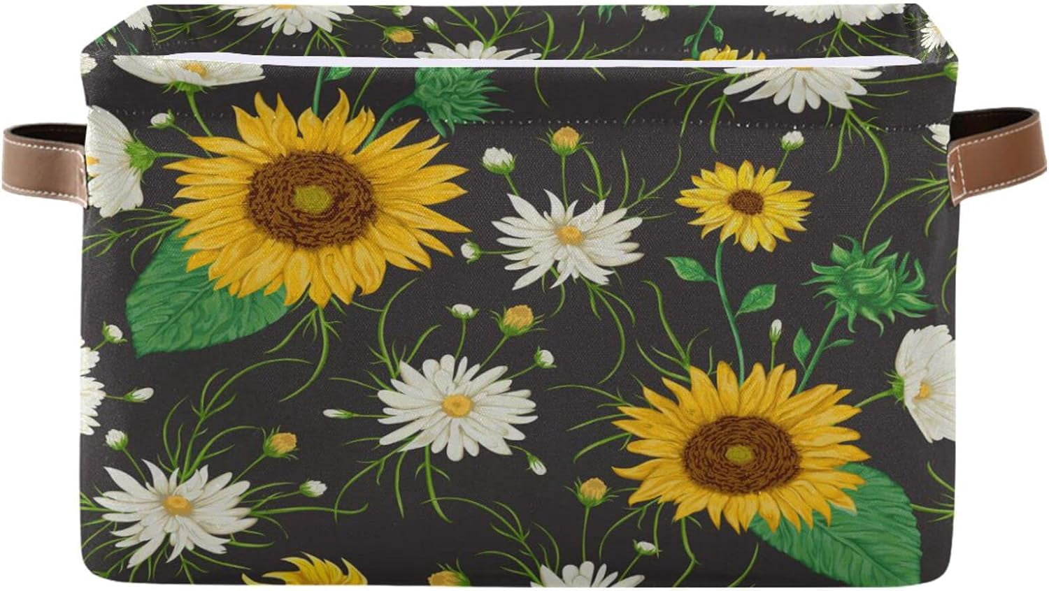 Coolnut Vintage Large Square Storage Basket Bin with Handles 1PCS ...