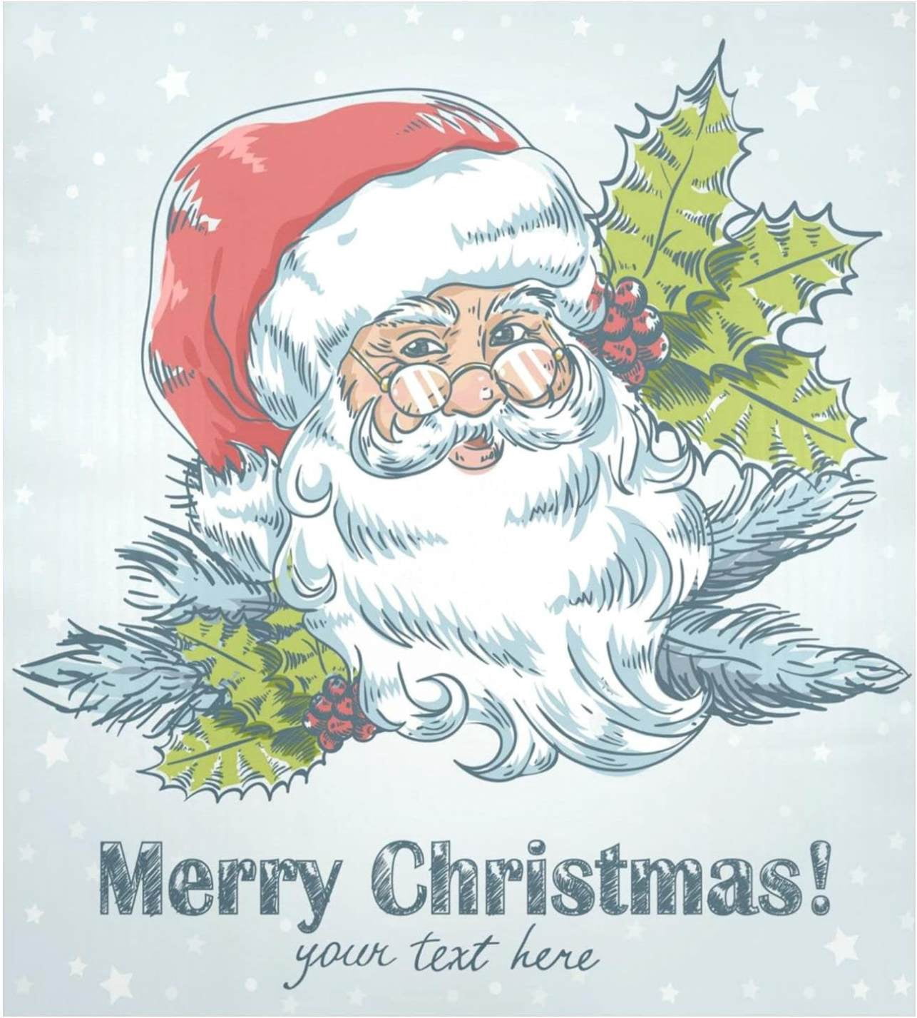 Coolnut Vintage Santa Claus Retro Holly Dishwasher Magnet Cover 23"Wx26 ...