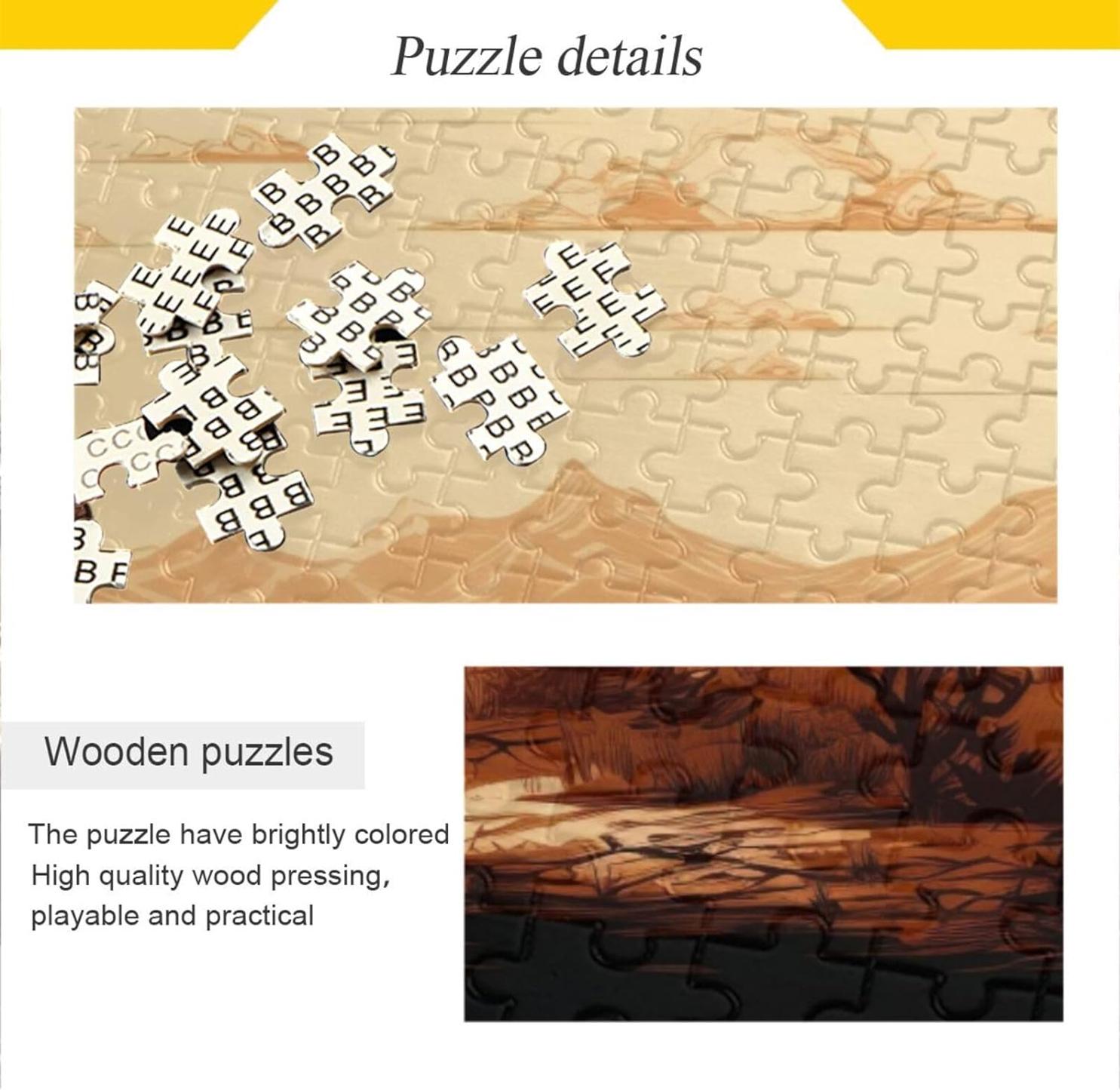 Coolnut Vintage Western Cowboy Puzzles for Adults and Kids 1000 Pieces ...