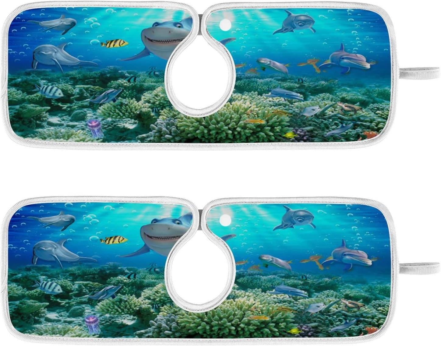 Coolnut Wacky Shark Underwater Sink Splash Guard for Faucet 2 Packs ...