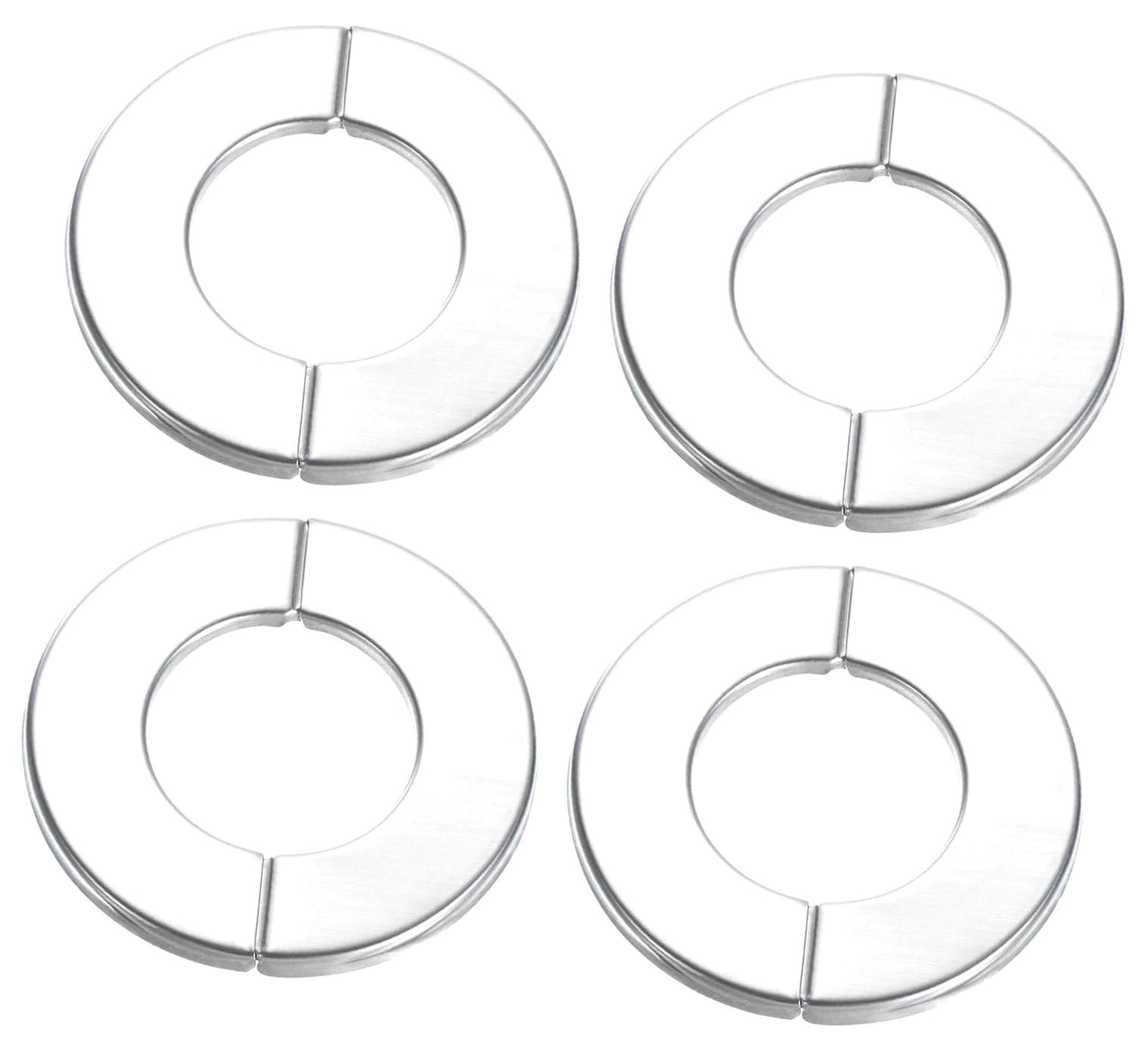 Coolnut Wall Split Flange, Set of 4, 304 Steel Round Escutcheon Plates ...