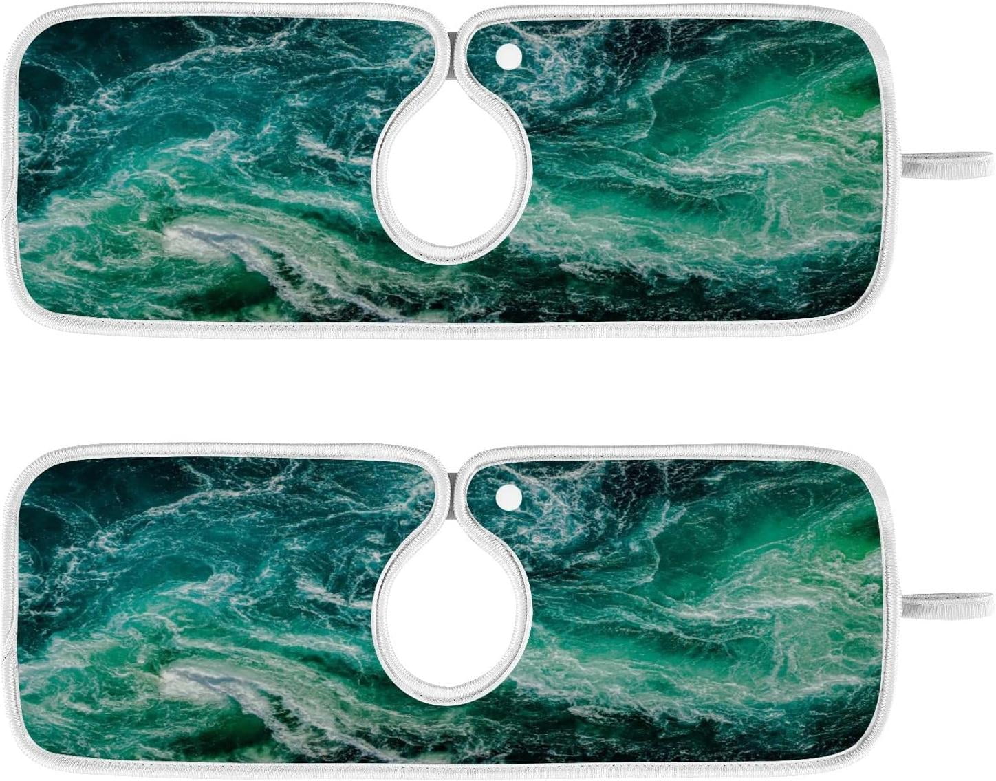 Coolnut Water Waves Sink Splash Guard for Faucet 2 Packs Faucet ...