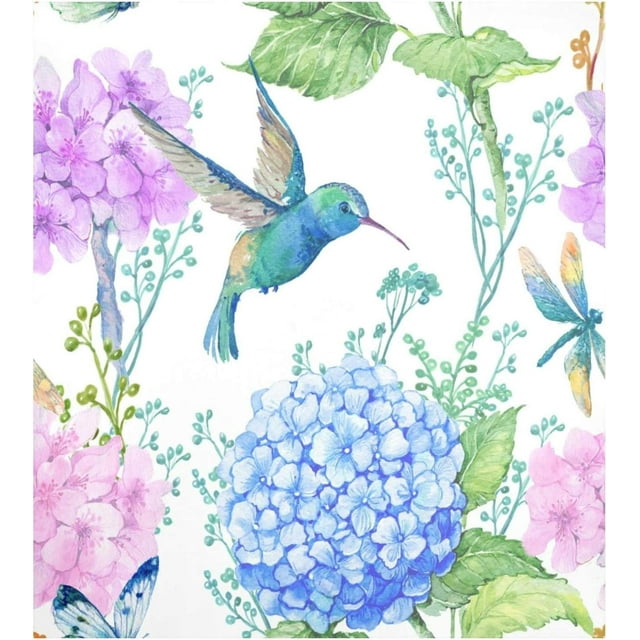 Coolnut Watercolor Flower Hummingbird Dishwasher Magnet Sticker ...