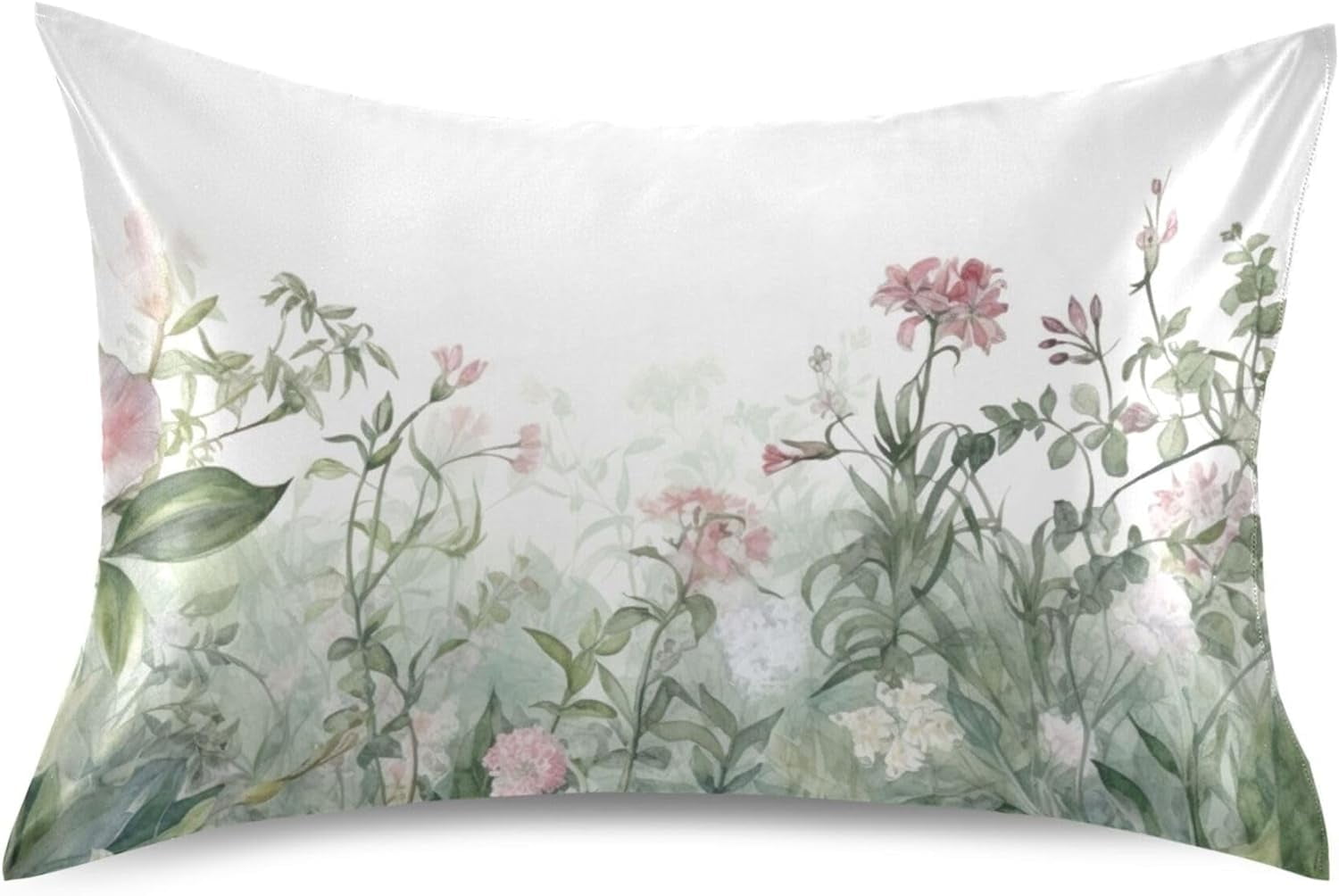 Coolnut Watercolor Flowers Satin Pillowcase for Hair Skin, Cooling ...