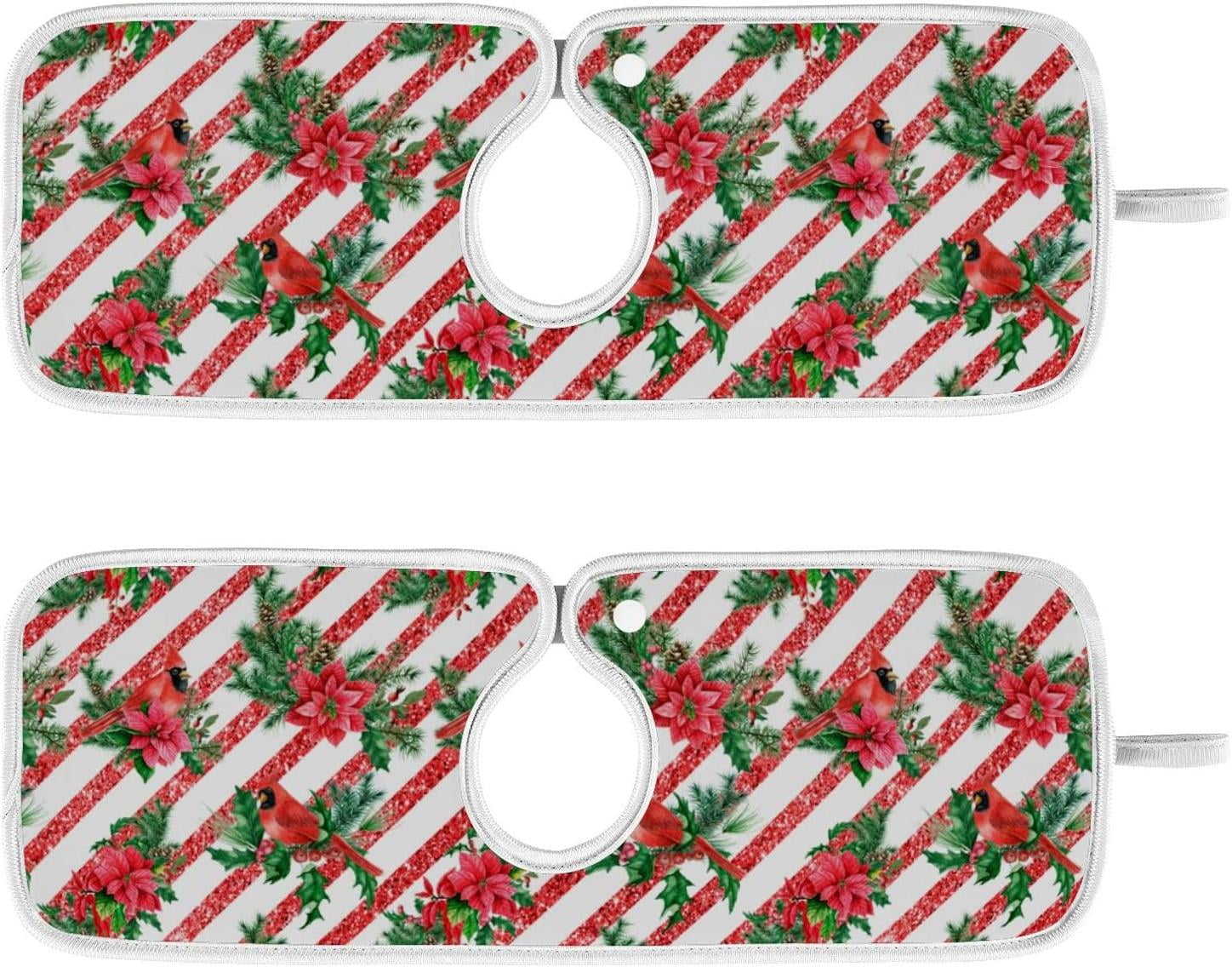 Coolnut Watercolor Poinsettia Sink Splash Guard for Faucet 2 Packs ...