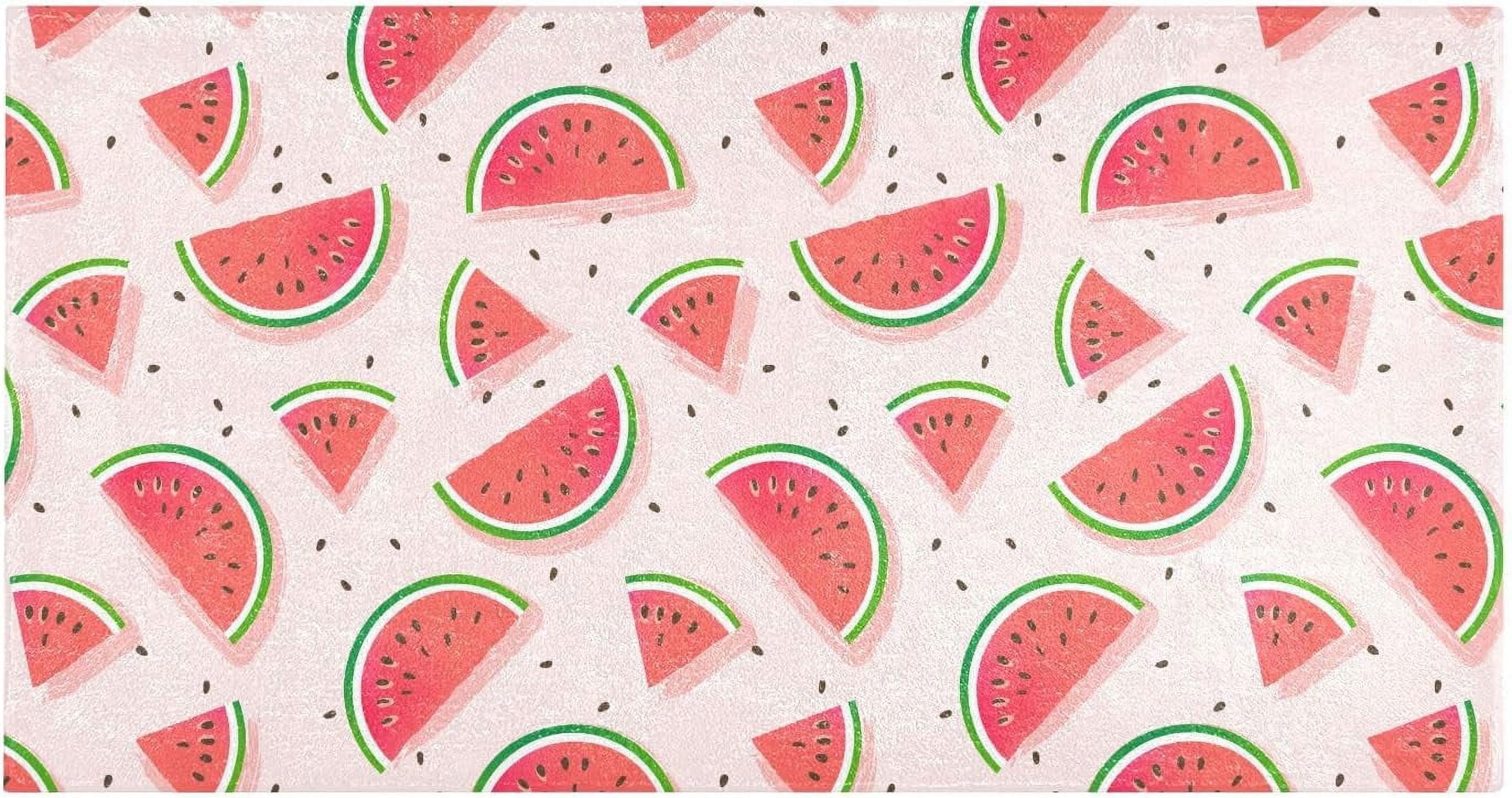 Coolnut Watermelon Bathroom Rugs Floor Mats Non-Slip Soft Absorbent ...
