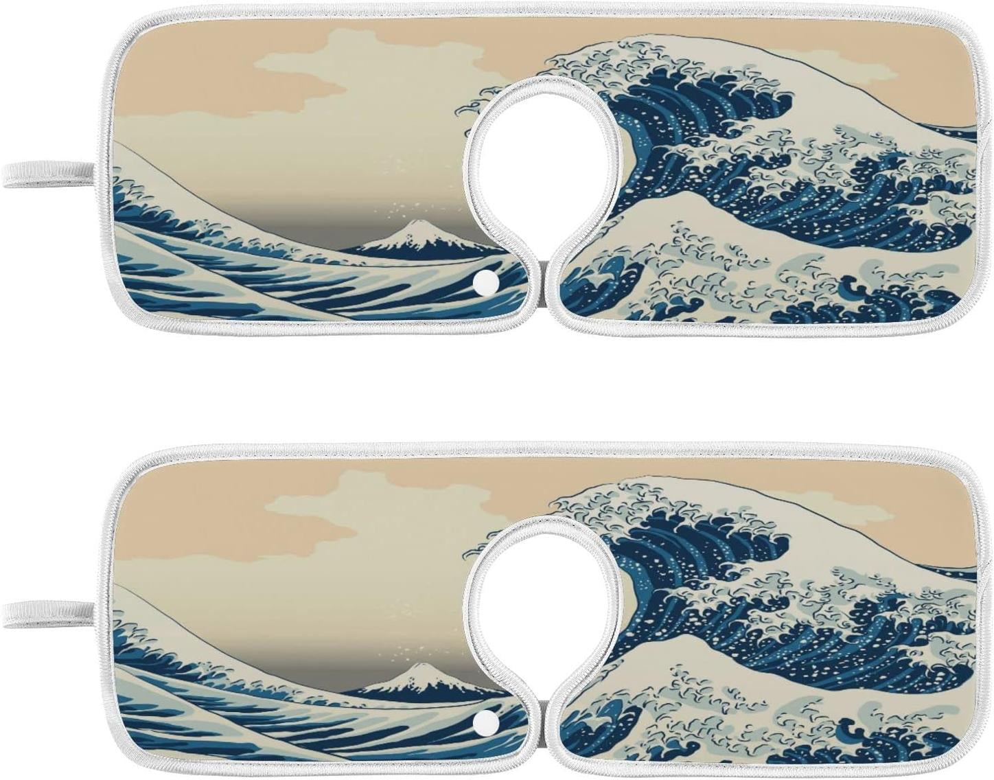 Coolnut Wave Ocean Sink Splash Guard for Faucet 2 Packs Faucet ...