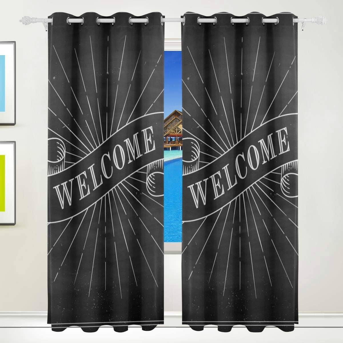 Coolnut Welcome Ribbon Banners Thermal Insulated Blackout Grommet ...