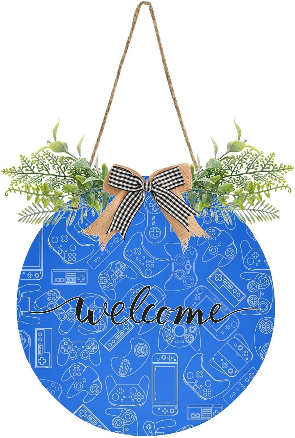 Coolnut Welcome Sign Hanging Plaque Sign Game Handles Porch Wall Front ...