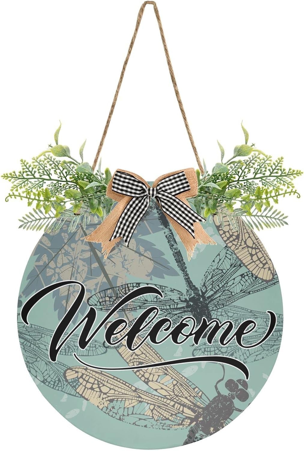 Coolnut Welcome1 Beautiful Dragonflies Welcome Sign for Front Door ...