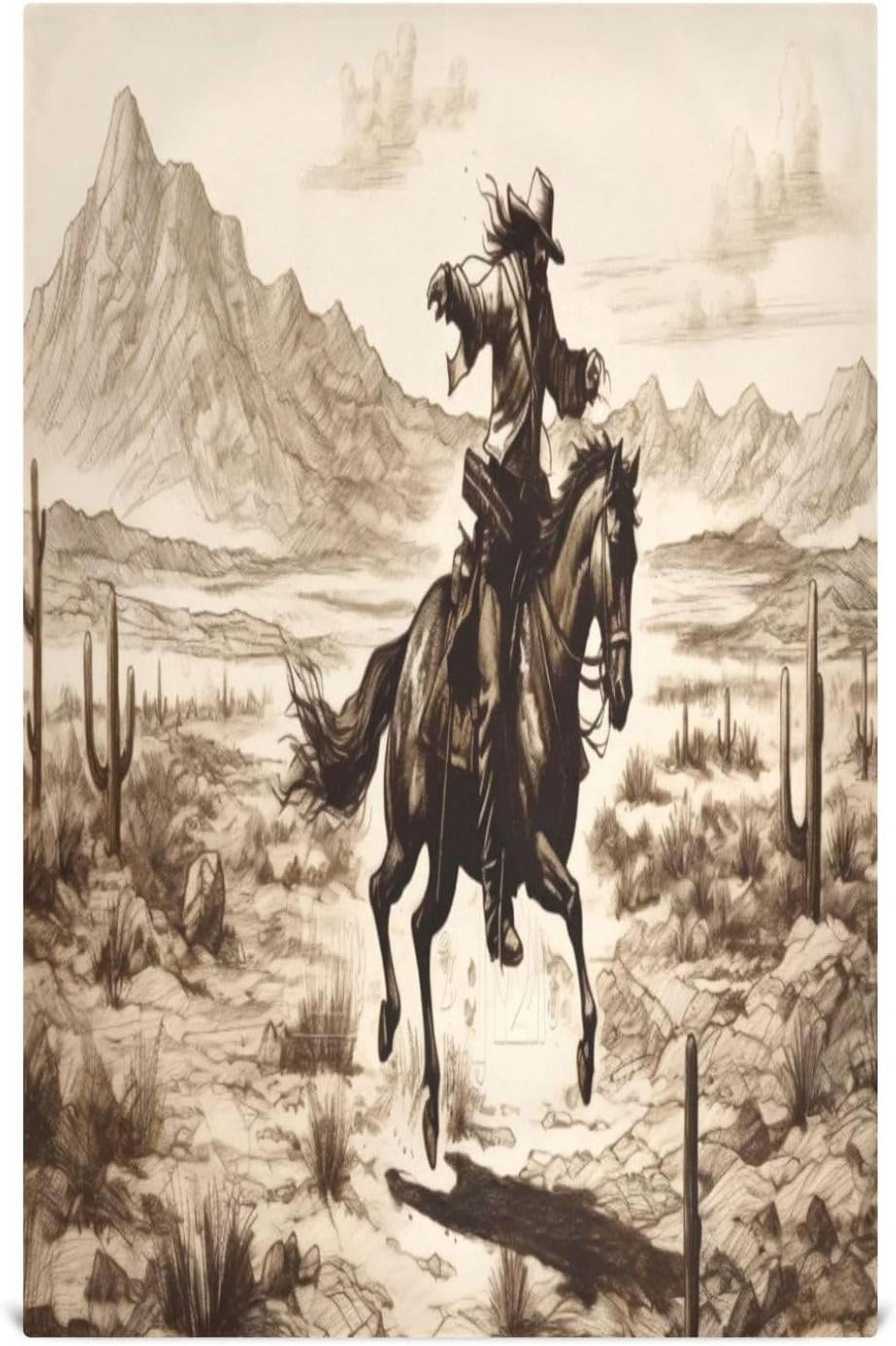 Coolnut Westside Cowboy Kitchen Towels, 18 x 28 Inch Super Soft and ...