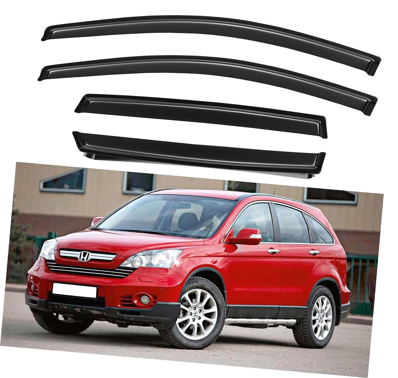 Coolnut Window Visors Rain Guards for 2007-2011 CRV Models, Exterior ...