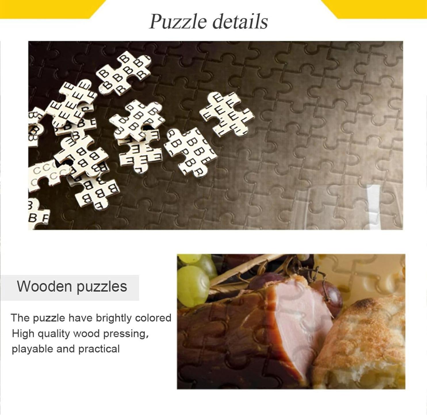Coolnut Wine Cheese Pattern Puzzles for Adults and Kids 500 Pieces ...