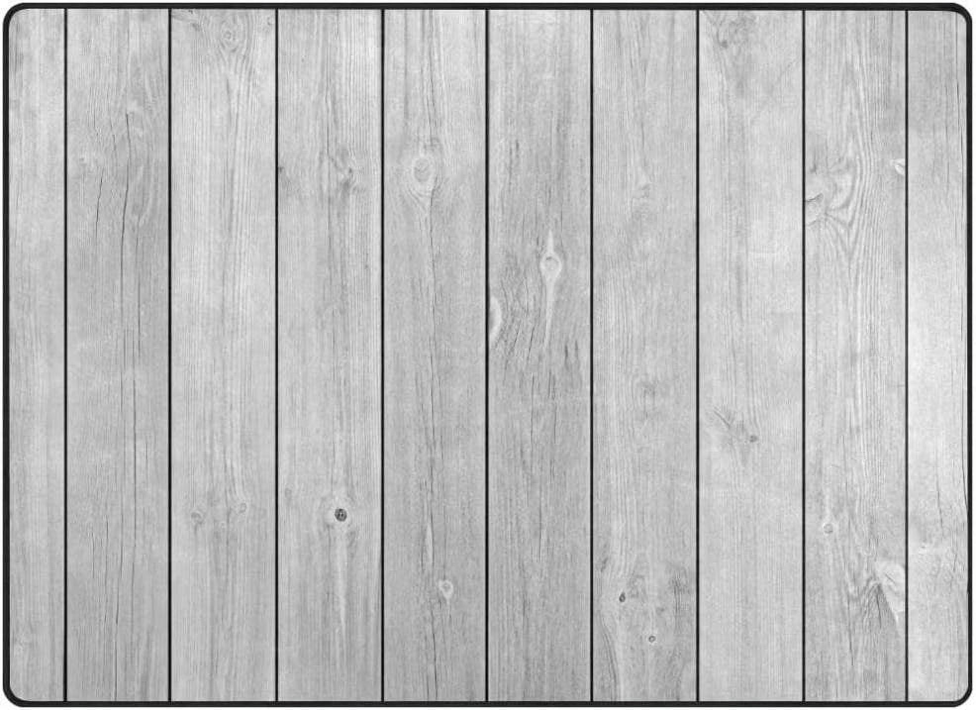 Coolnut Wood Plank Background Area Rug, 4'x5' Pet & Child Friendly ...