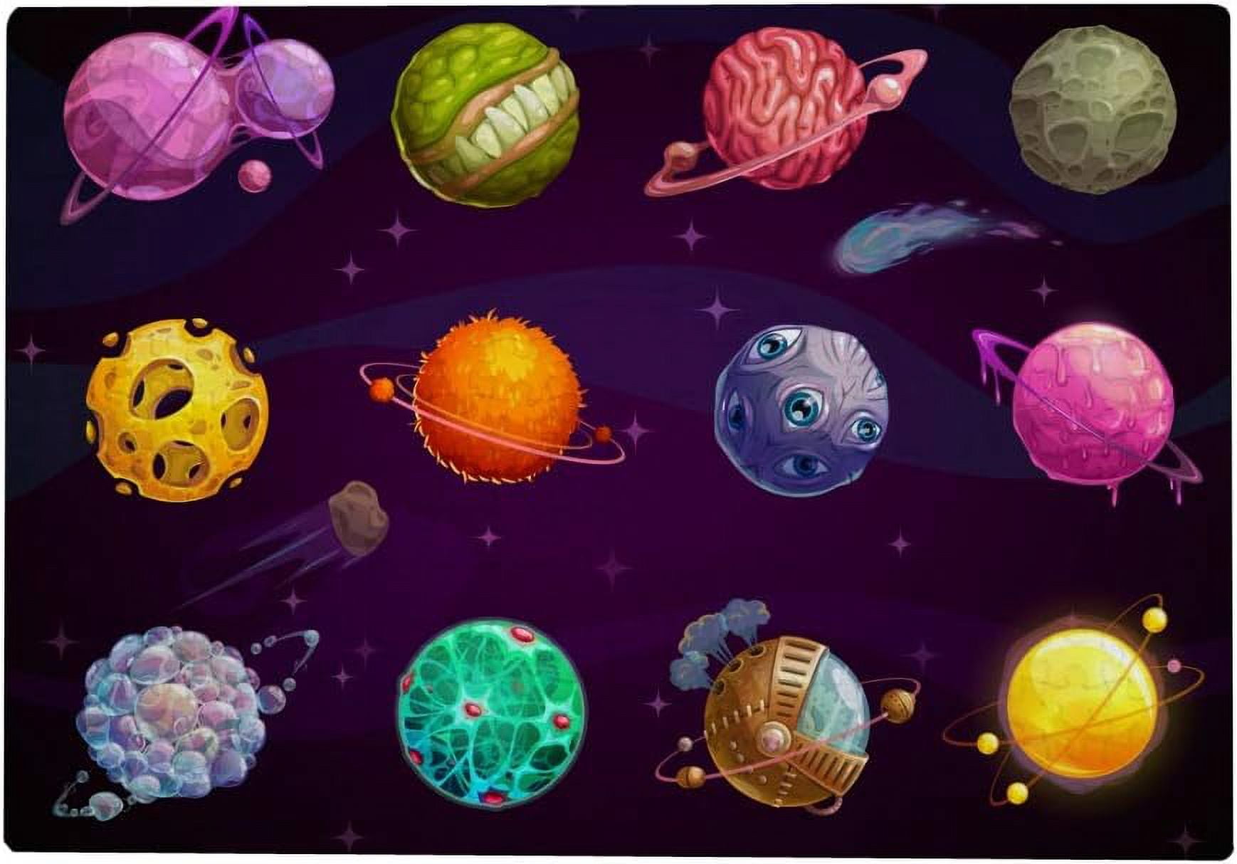 Coolnut Wooden Jigsaw Puzzles, 1000 Pieces Fantasy Colorful Planets Set ...