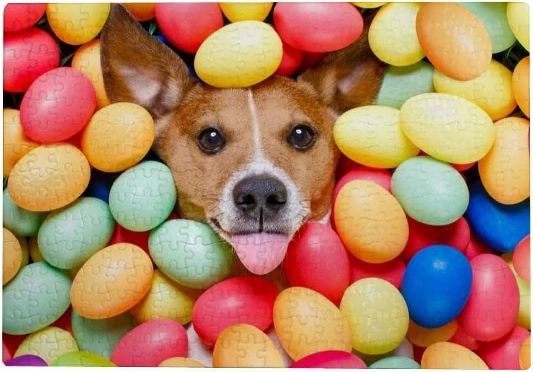 Coolnut Wooden Jigsaw Puzzles, 1000 Pieces Jack Russell Easter Eggs ...