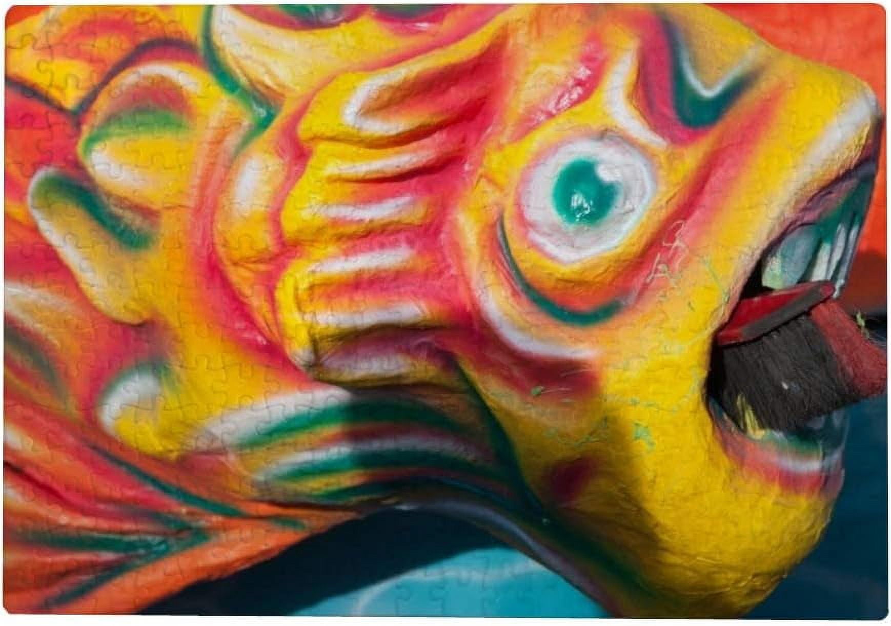 Coolnut Wooden Jigsaw Puzzles, 1000 Pieces Sculpture of Fish ...