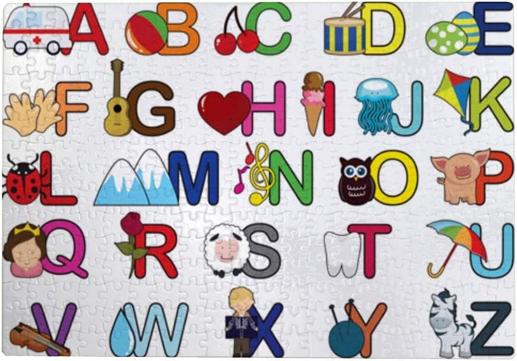 Coolnut Wooden Jigsaw Puzzles 300/500/1000 Pieces Alphabet Letters ...