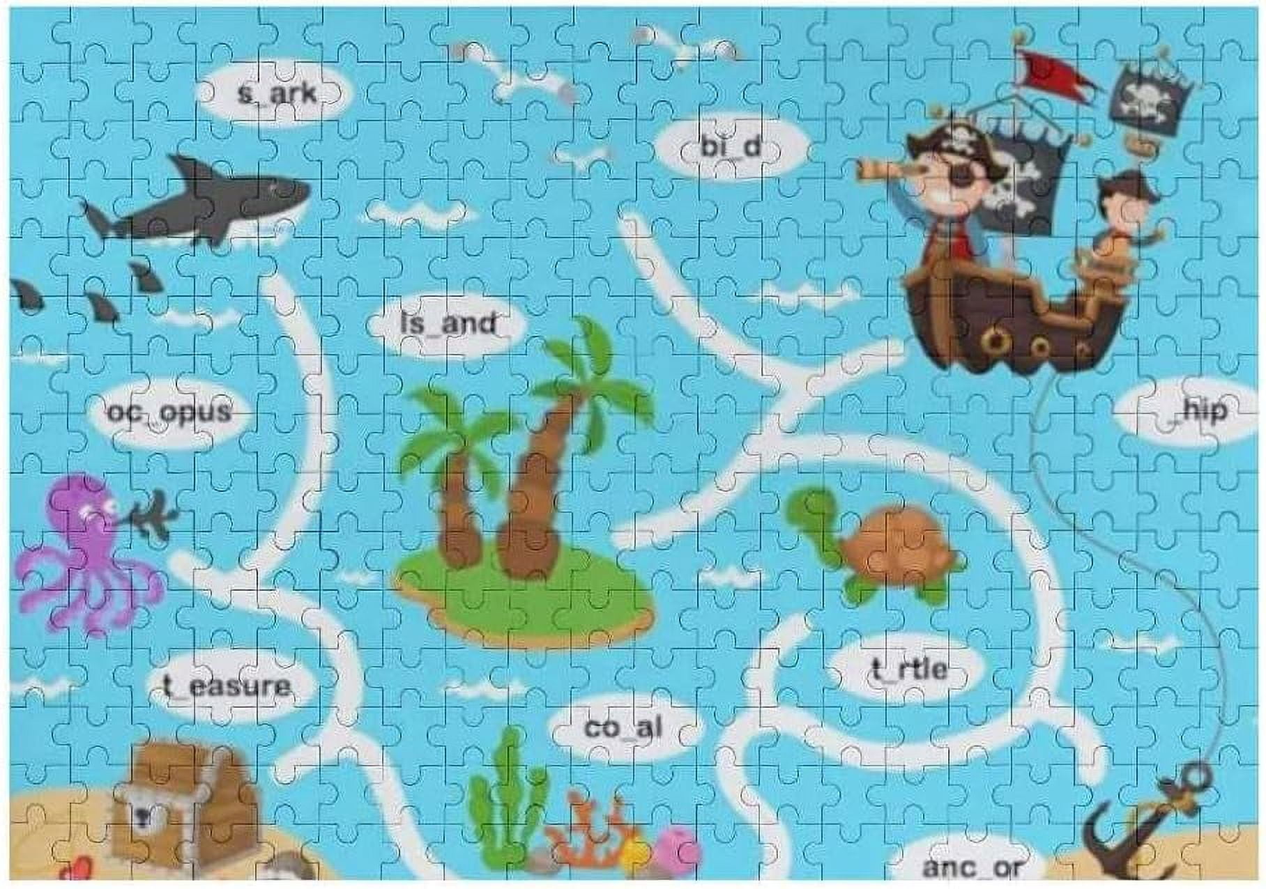 Coolnut Wooden Jigsaw Puzzles 500 Pieces, 20.5" x 14.9" Education Maze ...