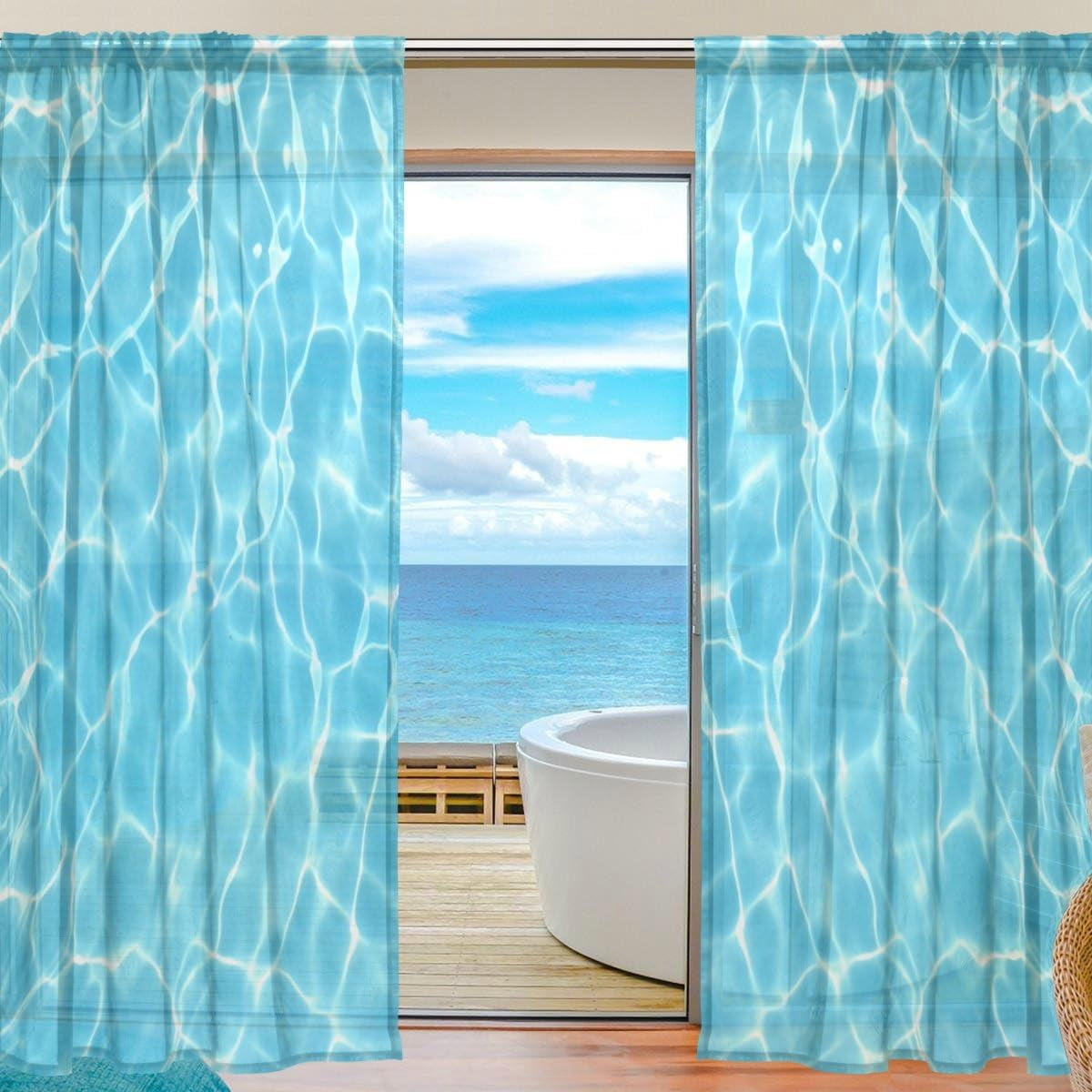 Coolnut Yellow Swim Ring Floating Swimming Pool Sheer Gauze Door ...