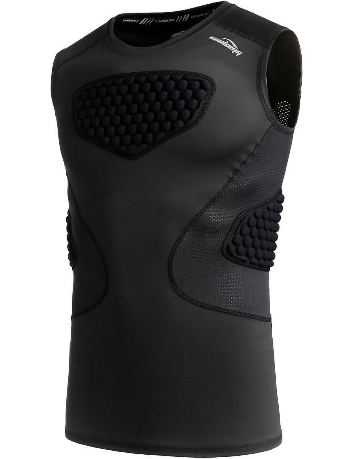 Coolomg Mens Baseball Chest Rib Protector Adult Football Padded ...