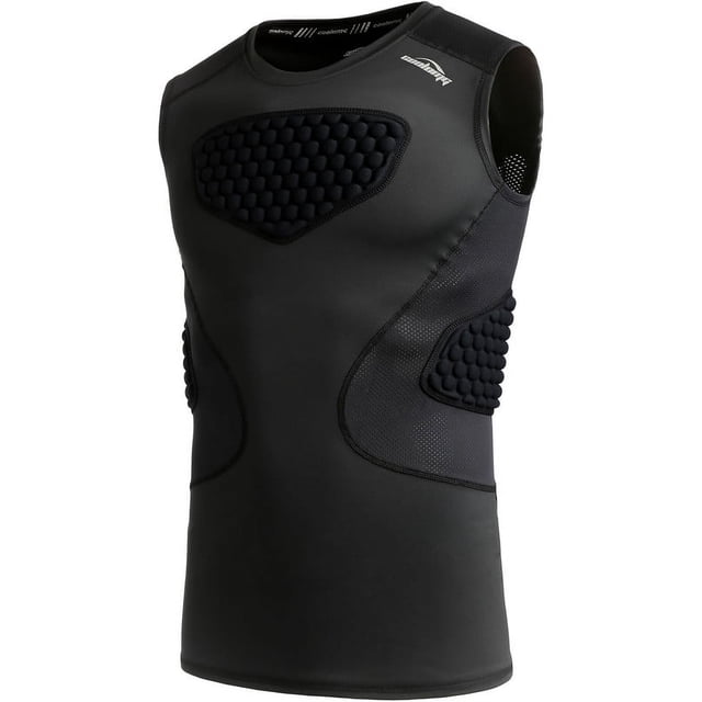 Coolomg Mens Baseball Chest Rib Protector Adult Football Padded ...