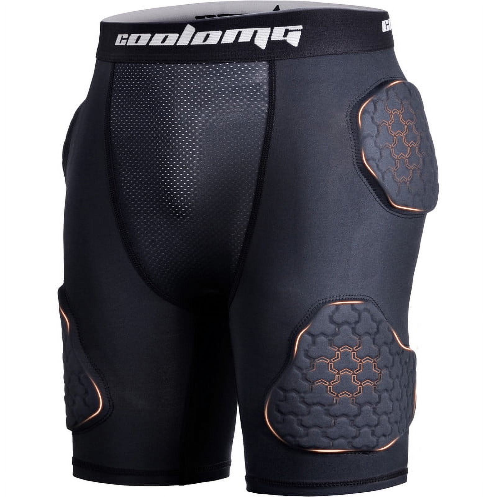 Coolomg Youth Boys Football Girdle Padded Shorts/Leggings with Crotch ...