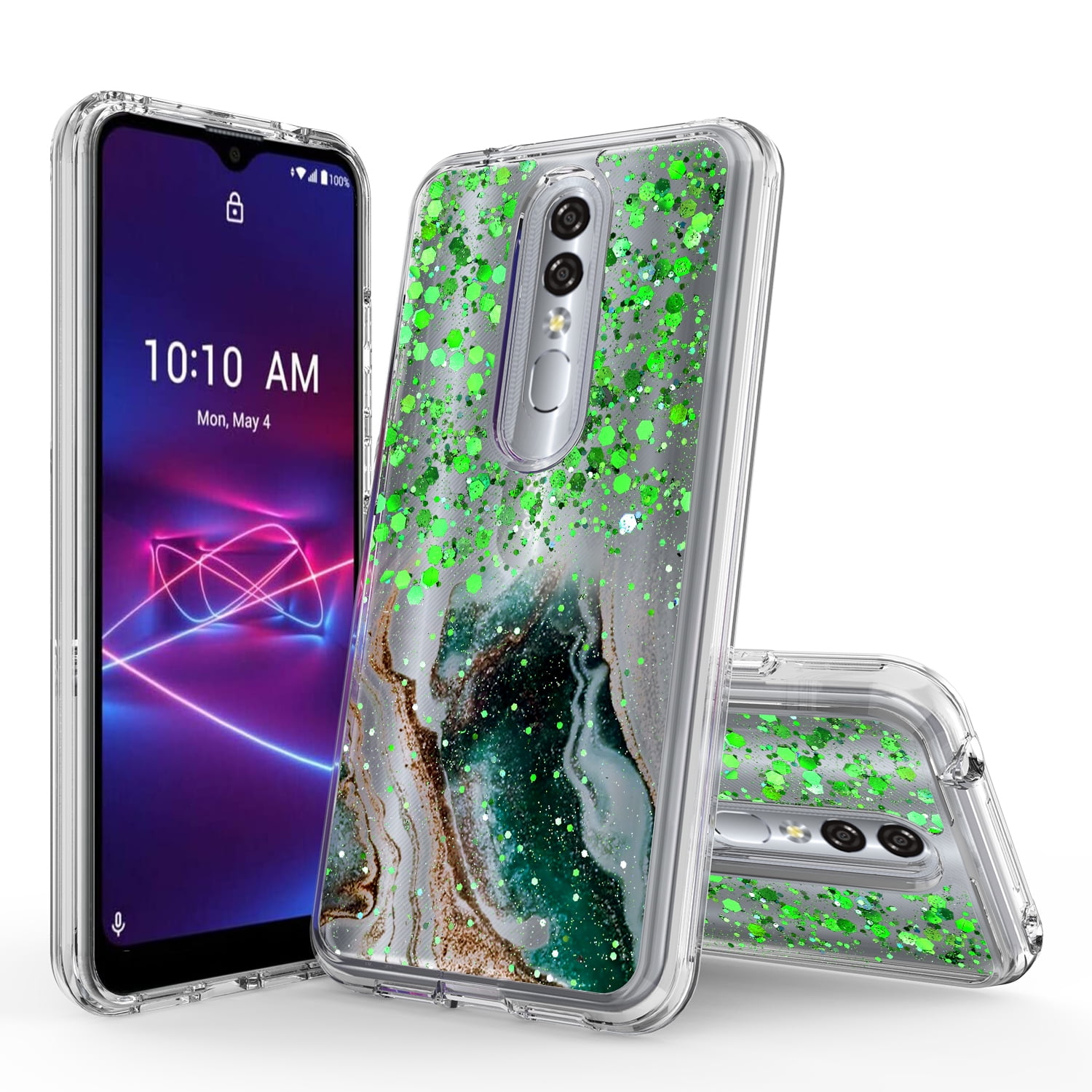 Coolpad Legacy Brisa Case, Rosebono Hybrid Bling Glitter Sparkle Epoxy ...