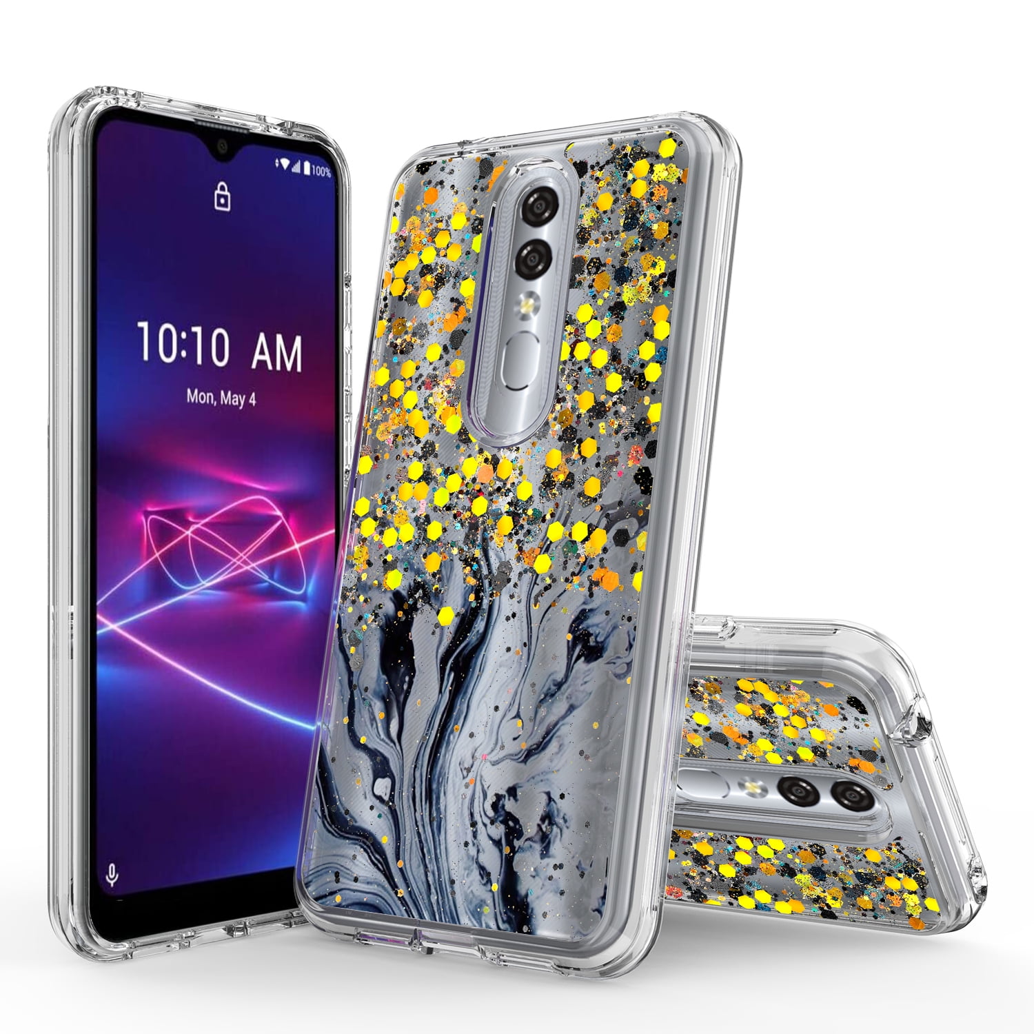 Coolpad Legacy Brisa Case, Rosebono Hybrid Bling Glitter Sparkle Epoxy ...