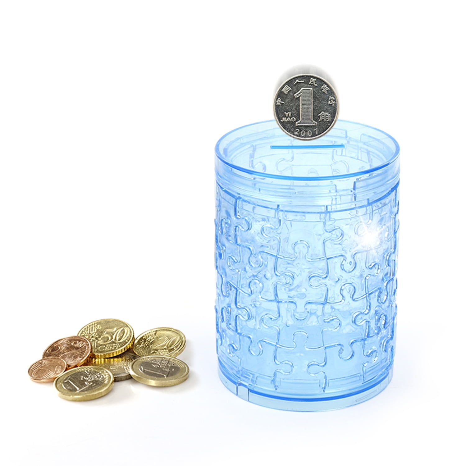 Coolplay 3D Crystal Puzzle Assembly Piggy Bank Pen Holder Coin Saving ...