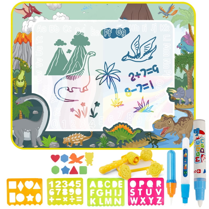 Coolplay Magic Water Drawing Mat Coloring Doodle Mat with Magic Pens ...