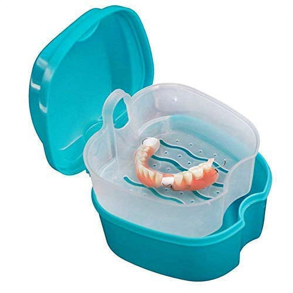 Coolrunner Denture Case, Denture TSF6 Cup with Strainer, Denture Bath ...