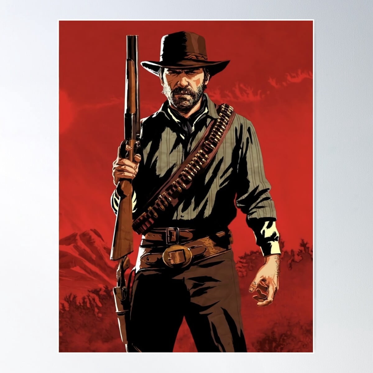 Cools Art Works Of Rdr 1 And 2 Online Game Poster Wall Art, UNFRAMED ...