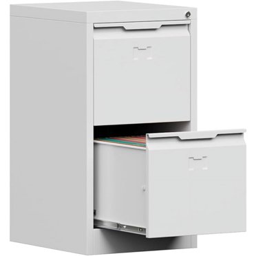 Ktaxon 2-Drawer Rolling Wood File Cabinet with Lock, Portable Vertical ...