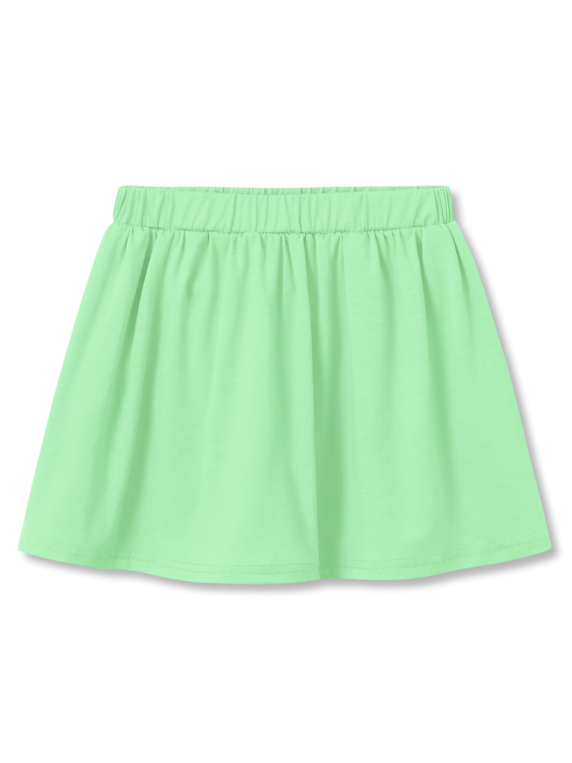 Cooltree Trendy Girl Skort - Lime Green Print Summer Skirts with Shorts ...