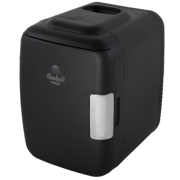 Cooluli Classic 4-Liter Portable Cooler/Warmer Mini Fridge, Black ...