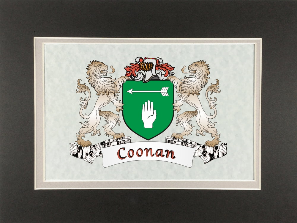 Coonan Irish Coat of Arms Print - Frameable 9" x 12" - Walmart.com