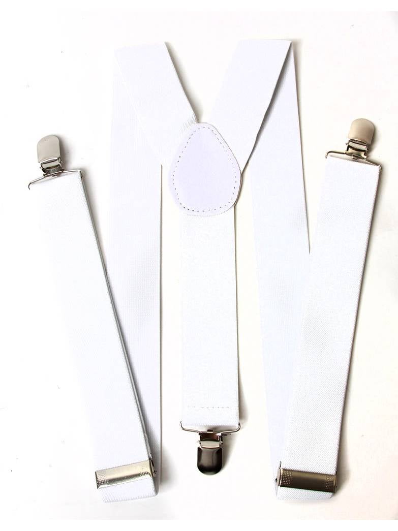 Coool Men's Adjustable Suspenders, White, One Size - Walmart.com