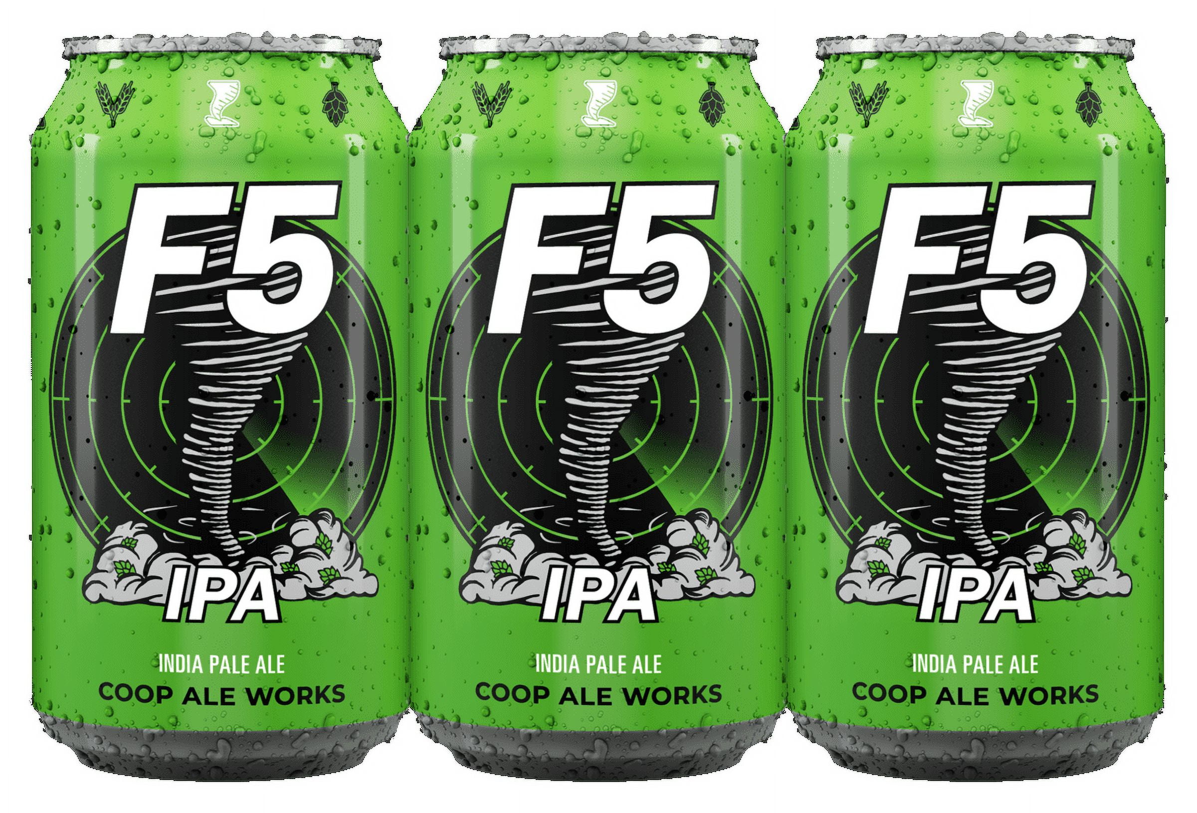 Coop Ale Works F5 IPA 6 Pack, 12 fl oz Cans - Walmart.com