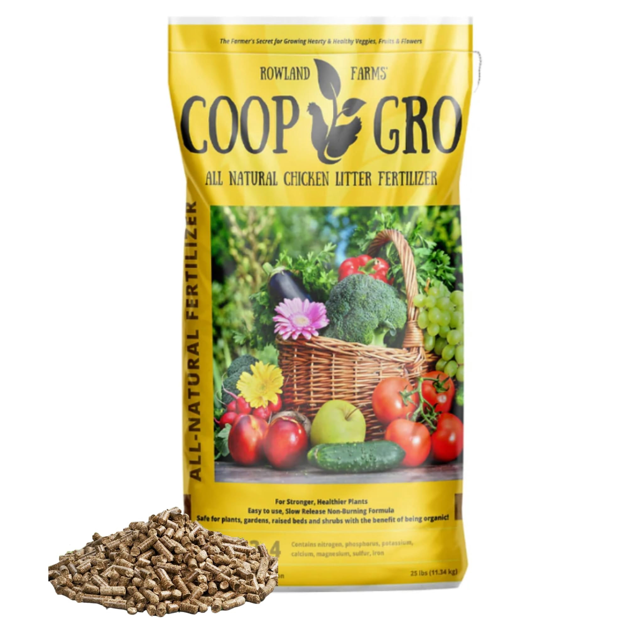 Coop Gro Organic Chicken Manure Fertilizer - All-Natural Plant Food ...